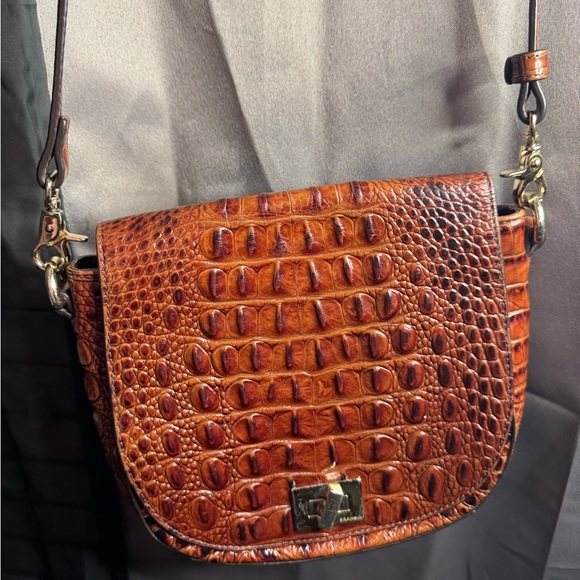 Bags | Brahmin Briar Pecan Melbourne Crossbody | Poshmark